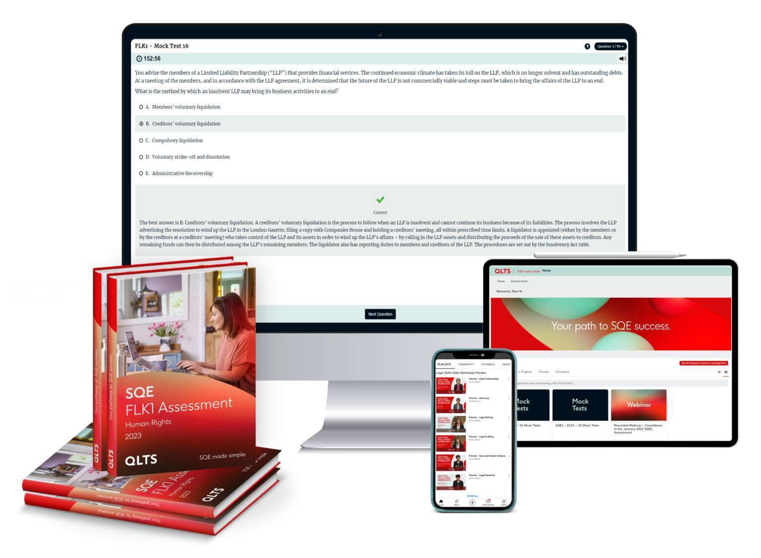 SQE1 Prep Course | 30 Mock Tests + AI Feedback | by QLTS School